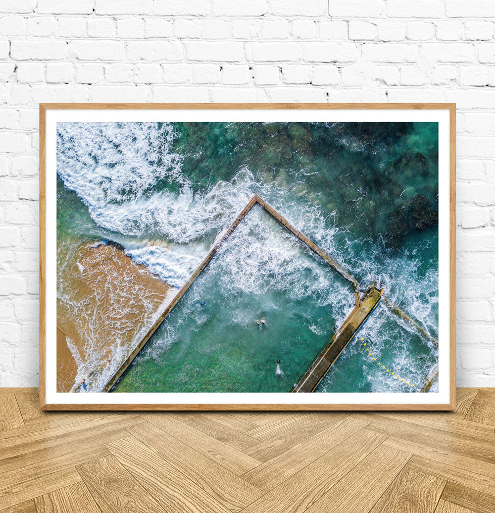 Austinmer Ocean Pool - Aerial Photography Print – Nikki Bingham Photography