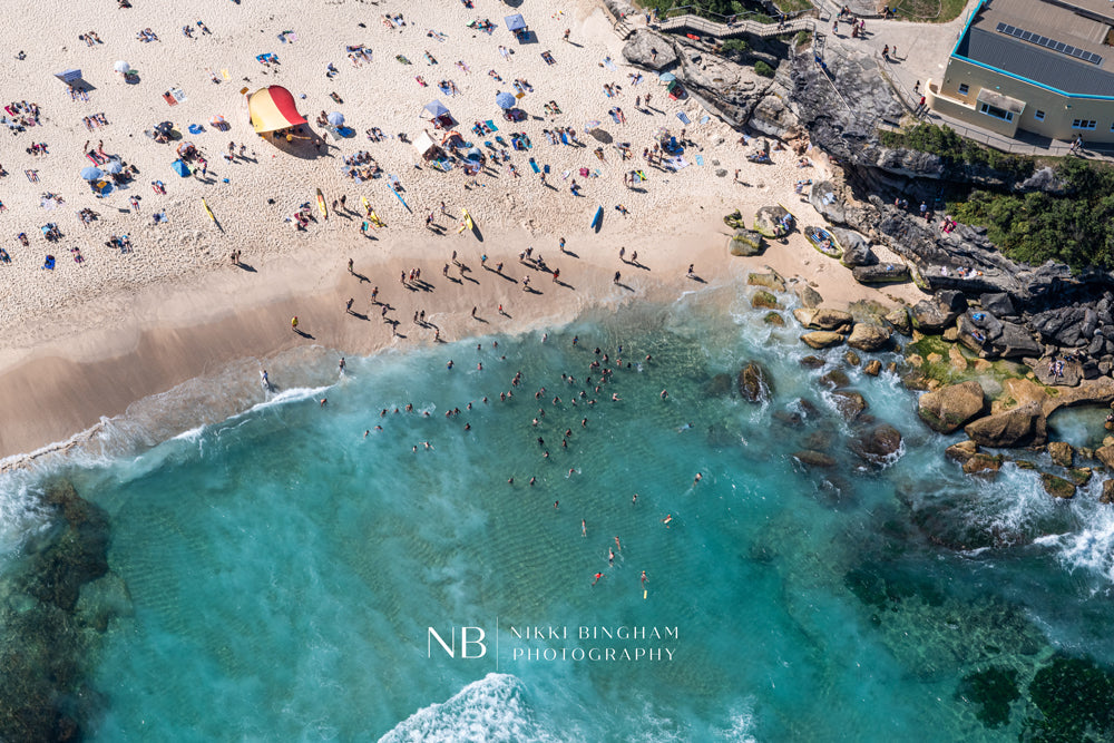Tamarama Aerial Summer Beach Print – Nikki Bingham Photography